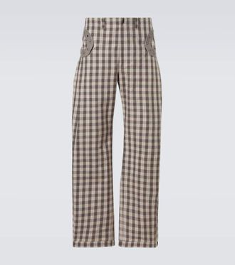 Kiko Kostadinov Pantalon ample Fitz en coton mélangé