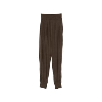 Balmain Femme, Pantalons, Brun, Taille: 36 FR Shirred Pantalons