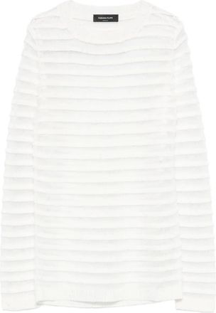 Fabiana Filippi pull &agrave; sequins - Blanc