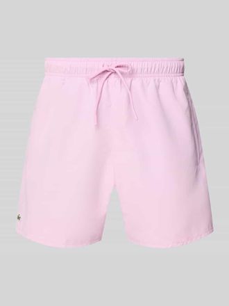 Lacoste Badeshorts mit Logo-Stitching