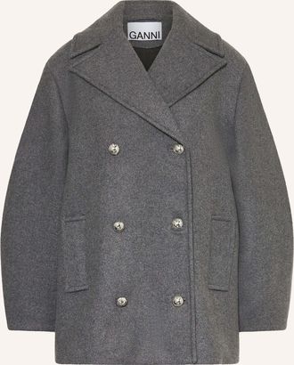 Ganni Cabanmantel grau