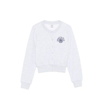 Sporty & Rich Logo-print Cropped Sweatshirt