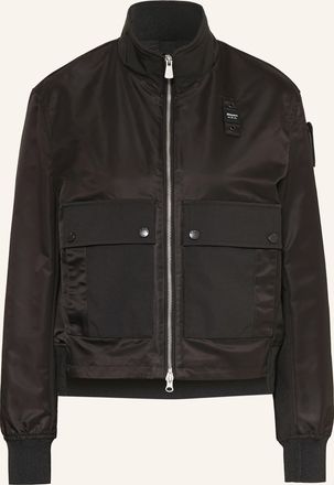Blauer Blouson Carney schwarz