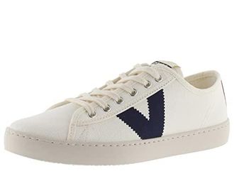 Victoria Basket Basse Unisexe Berlin Toile & Pi&egrave;ces Color&eacute;es en Contraste 1126160 pour Adulte Azul 42