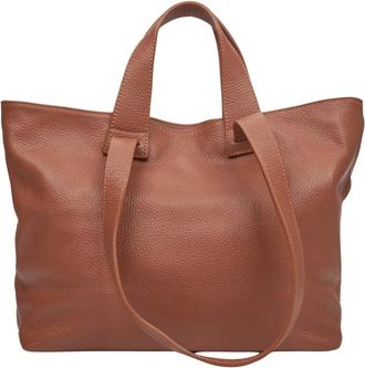 Estro & Luminara Femme, Sacs, Brun, Taille: ONE Size Sac cabas en cuir