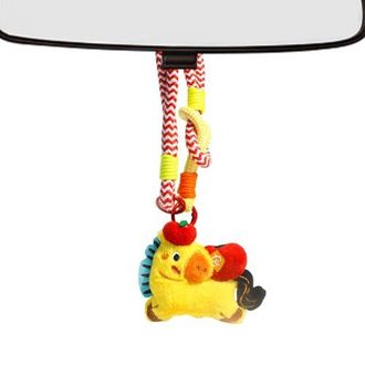 Generic Porte-cl&eacute;s en forme de cheval - Accessoire &eacute;l&eacute;gant pour sac &agrave; main, sac &agrave; dos, cl&eacute;s | Breloque cheval orn&eacute;e de strass, pour femme, design adorable, fa