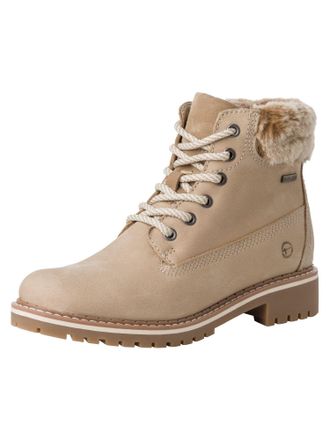 Tamaris Damen Warmfutter Stiefel Blockabsatz Duo-Tex; BEIGE/FUR, EU 40