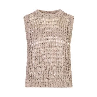 PESERICO Femme, Tops, Beige, Taille: 42 FR Maglia