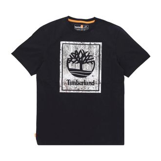 Timberland Stack Tee Short Sleeve - Homme - Tops - Noir - Taille: XL