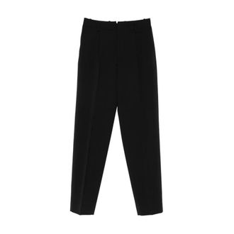 Cellar Door Pantalon en laine &agrave; pinces Beverly - Femme - Pantalons - Noir - Taille: 42 FR