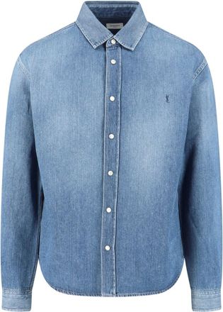 Saint Laurent Denim Shirt Cassandre