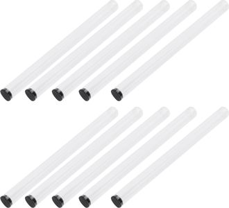 BESPORTBLE WEKADRIN 6 St&uuml;ck Teiliges Transparentes Acryl probenr&ouml;hrchen Leichte Glatte Aufbewahrungsr&ouml;hrchen ohne Grate Kompakt und Handlich f&uuml;r R&auml;ucherst&auml;bchen 