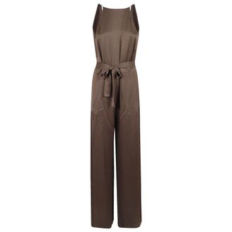 PESERICO Femme, Combinaisons et Ensembles, Brun, Taille: 42 FR Abito Rosa Raso Fluido