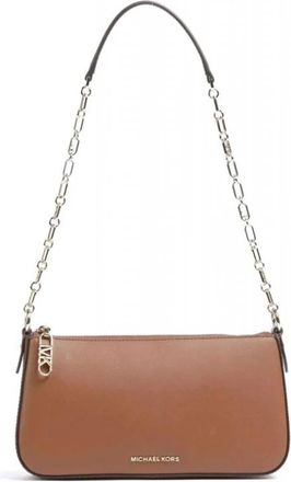 Michael Kors Femme, Sacs, Brun, Taille: ONE Size Empire Medium Leather Chain-Link Pochette