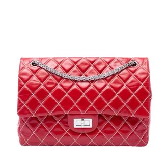 Chanel Pre-owned Sac Bandouli&egrave;re Vintage Double Flap - Femme - Pre-owned - Rouge - Taille: ONE Size