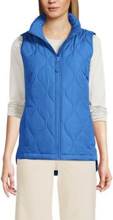 Lands End Isolierte Steppweste FeatherFree, Damen, Größe:40-42 regular, Blau, Polyester, by Lands End
