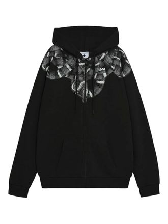 Marcelo Burlon Hoodie mit Schlangen-Print - Schwarz