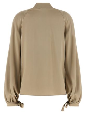 Max Mara Womens Beige Silk Blouse