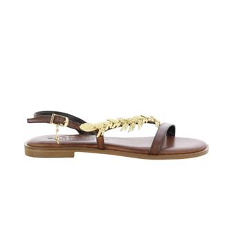 Caryatis Greek Sandals Damen, Schuhe, Braun, 40 EUGr&ouml;&szlig;e
