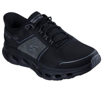 Skechers Go Walk Glide Step 2.0 Zalor Hands Free-Schlupfschuhe f&uuml;r Herren, Schwarz/Schwarz, 42.5 EU