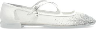Jimmy Choo London Femme, Chaussures, Blanc, Taille: 39 EU Ballérines Eleri