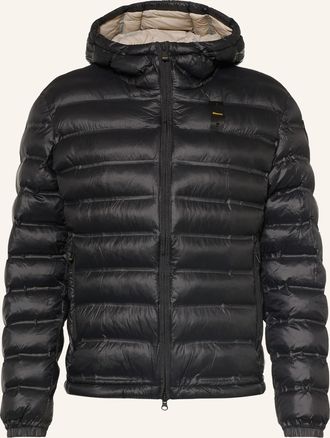 Blauer Steppjacke Charles schwarz