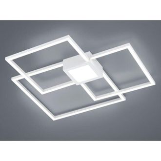 Trio Leuchten Trio Lighting - Gro&szlig;e led Deckenleuchte hydra dimmbar & extra flach Wei&szlig;, Breite 65cm