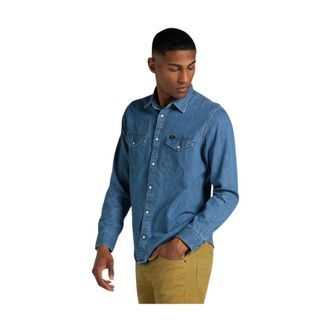 Lee Homme, Chemises, Bleu, Taille: S Chemises en jean