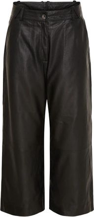 BTF-CPH 3/4 Lederhose mit weitem Bein - - Trousers - Damen - Schwarzk - XL