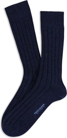 Marcoliani Homme, Sous-v&ecirc;tements, Bleu, Taille: ONE Size Chaussettes habill&eacute;es en cachemire