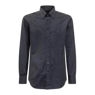 Etro Homme, Chemises, Bleu, Taille: 4XL Chemise boutonn&eacute;e en jacquard de coton &agrave; motif cachemire coupe Roma