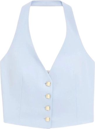 HUGO BOSS Femme, Tops, Bleu, Taille: 38 FR Anuna Top