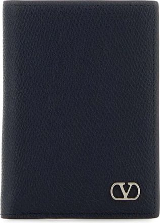 Valentino Garavani Homme, Accessoires, Bleu, Taille: ONE Size Porte-cartes | VLogo Signa