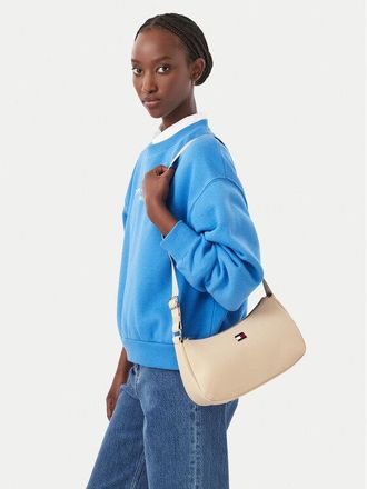 Tommy Jeans Handtasche Tjw Daily Elevated Shoulder Bag AW0AW19041 Hellbeige