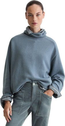Marc O'Polo Strickpullover lockere Passform, Rollkragen, Wollmischung