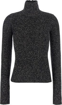 Max Mara Femme, Pulls, Multicolore, Taille: 42 FR Wool and Cashmere Ribbed Turtleneck