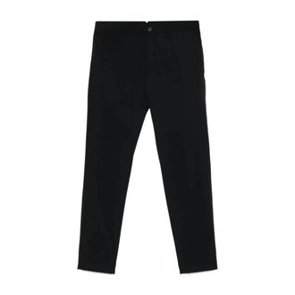 Incotex Schwarze Nylon Chino Hose - - Trousers - Herren - Schwarzk - XL