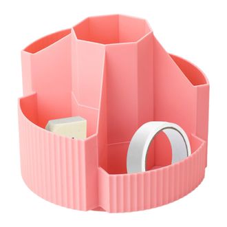 Generico Drehbarer Halter, 5 Markerschlitze | Stifte-Versorgung mit Pinselbecher f&uuml;r den Schreibtisch