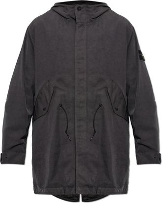 Stone Island Kapuzenparka - - Coats - Herren - Grau - XL