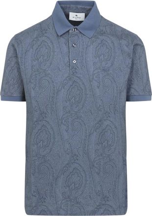 Etro Homme, Tops, Bleu, Taille: M T-Chemises