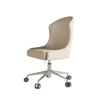 Generic Armloser B&uuml;rostuhl, Computerstuhl Aus Leder Mit Hoher R&uuml;ckenlehne, H&ouml;henverstellbar, Kann 150 Kg Tragen, for Konferenz- Und Besprechungsr&auml;ume Zu Hause