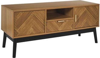 The Home Deco Factory The Home Deco Factory - Meuble tv 2 portes et 1 tiroir en bois felix