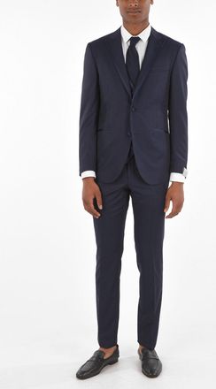 Corneliani Dreiteiliger Anzug CERIM.ACADEMY mit Details aus Satin Corneliani