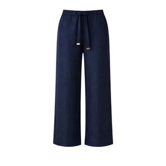 Max Mara Femme, Pantalons, Bleu, Taille: 42 FR Wide Pantalons