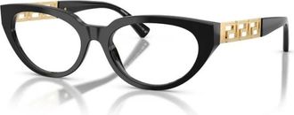Versace Femme, Accessoires, Noir, Taille: 54 MM Ve3383 Cat Eye Frame