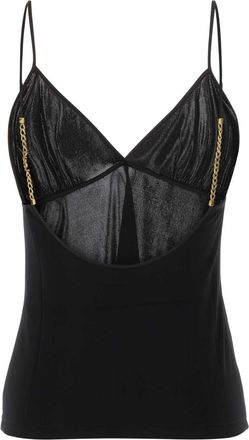 Saint Laurent Womens Top Fines Bretelles Noir Maglie Sweater