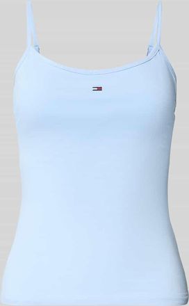 Tommy Jeans Slim Fit Tr&auml;gertop aus Baumwoll-Mix