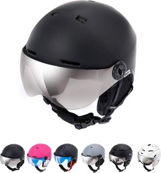 Meteor Skihelm Kinder Snowboard Helm Herren Ski Helmet fur M&auml;dchen Jungen Skihelm Damen