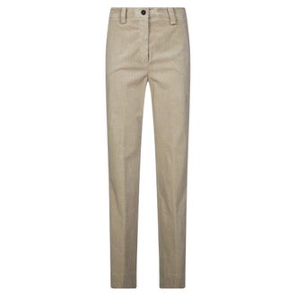 Antonelli Rubiera Pantalone Velluto - - Trousers - Damen - Beige - 2XS
