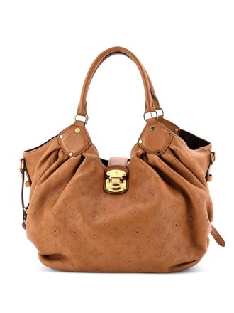 Louis Vuitton grand sac cabas Mahina en cuir - Marron